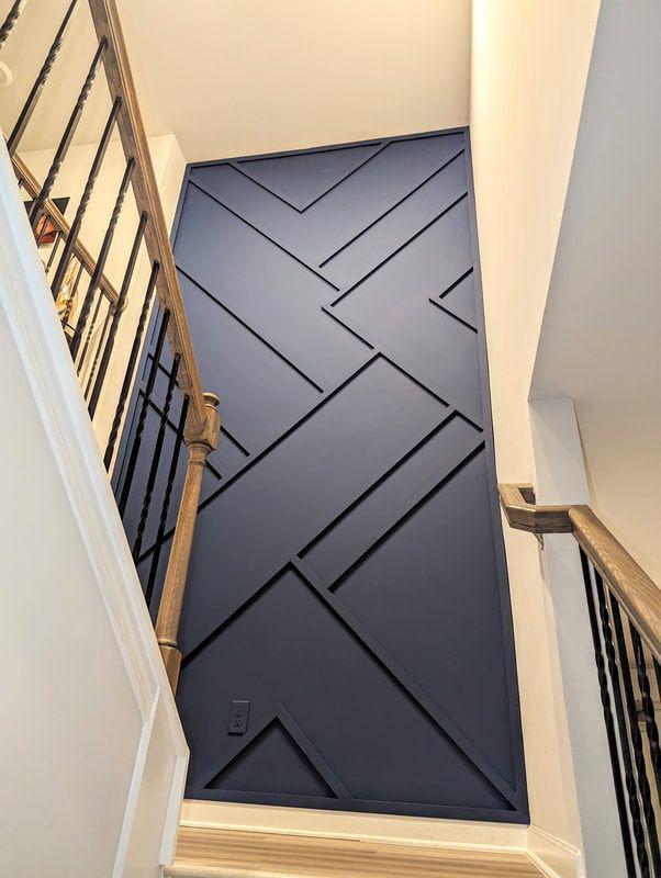 Dimensional Accent Wall-custom Amazing Wall Design, Trim Wall Design ...