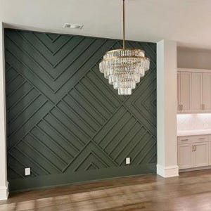 Asymmetrical Wall Molding Project Build-to-install Wall Molding for ...