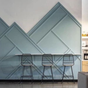 Asymmetric Wall Molding Kit: Ready to Install Wall Paneling - Etsy