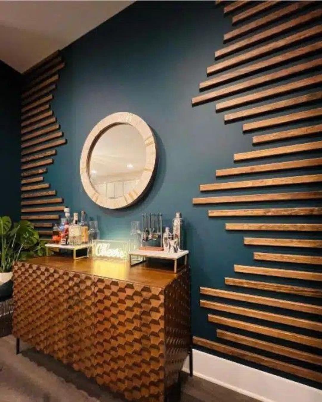 Asymmetrical Wall Molding Design: Custom Build-to-install (digital ...