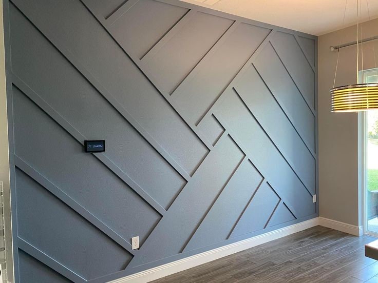 Custom Trim Accent Wall Design: Blueprints & Cutting List (digital ...