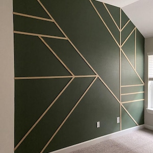 Asymmetrical Wall Molding Design: Build-to-install Project (digital ...