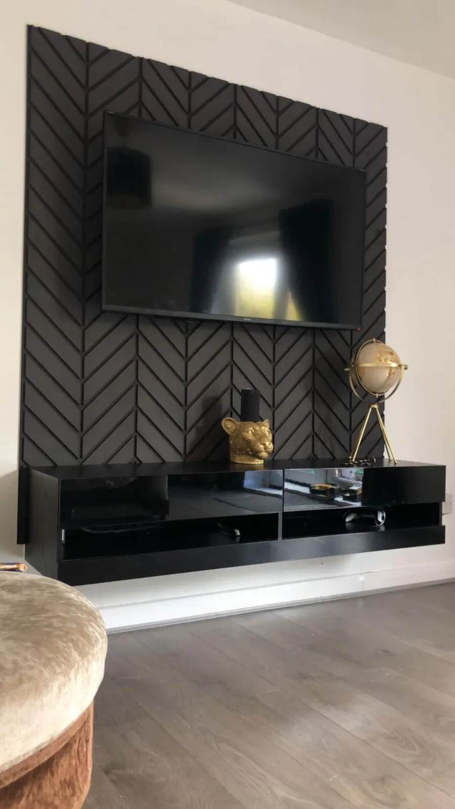 Custom Wall TV Unit Design: Digital 2D Model Digital Service - Etsy