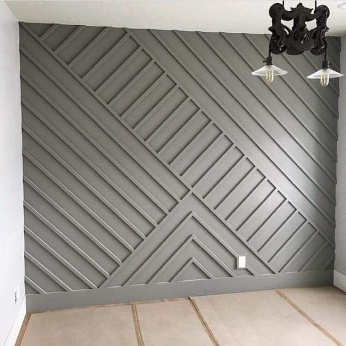 Customized Accent Wall Plans, Amazing Wall Design, Trim Wall Design ...