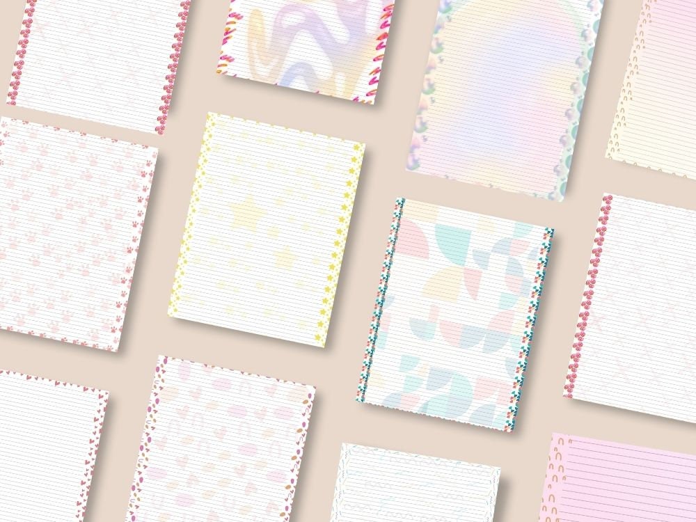 Dot Grid Paper, Lined Paper, Graph Paper, Notebook Paper, Dotted Paper ...