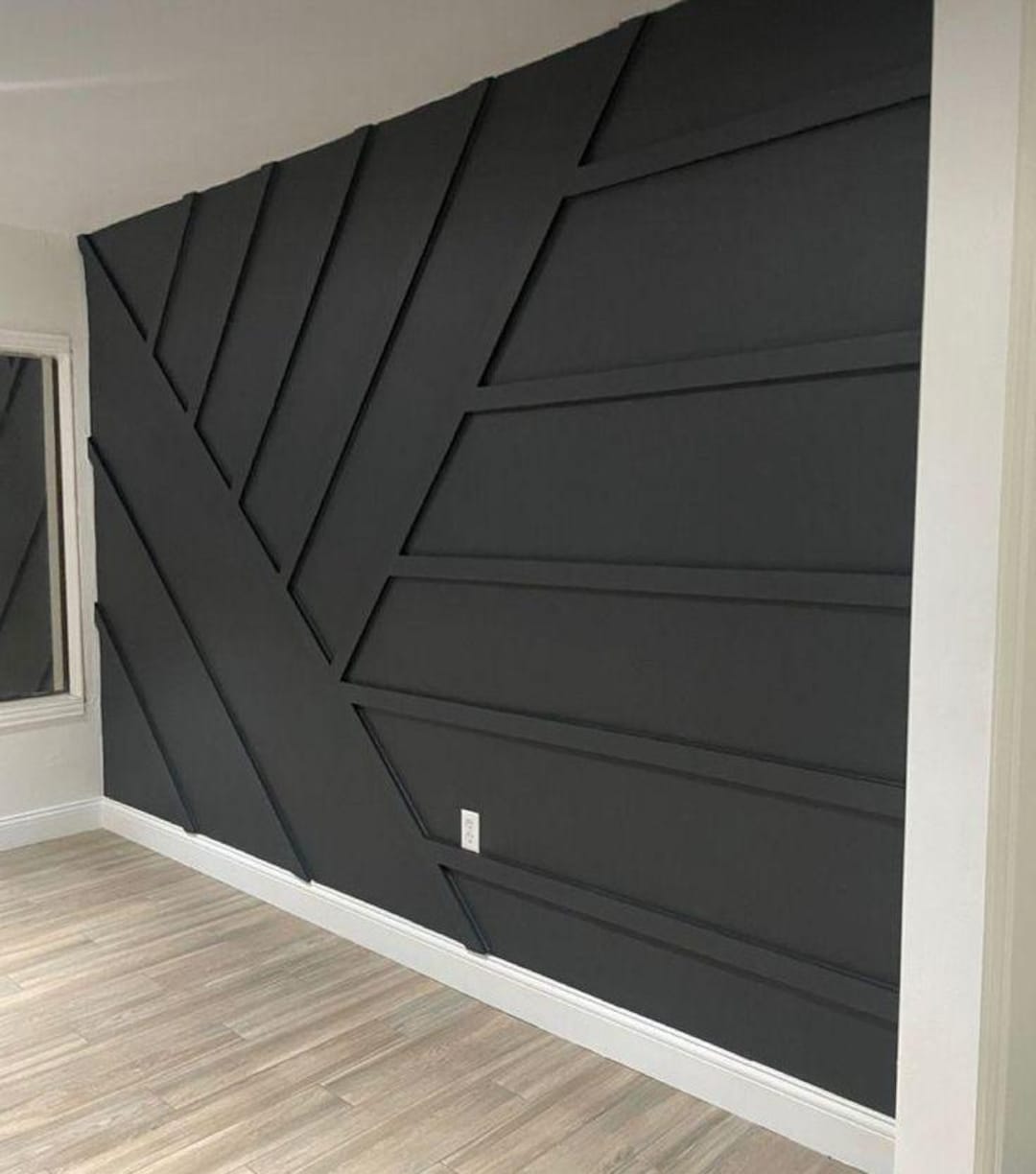 Dimensional Accent Wall-custom Amazing Wall Design, Trim Wall Design ...