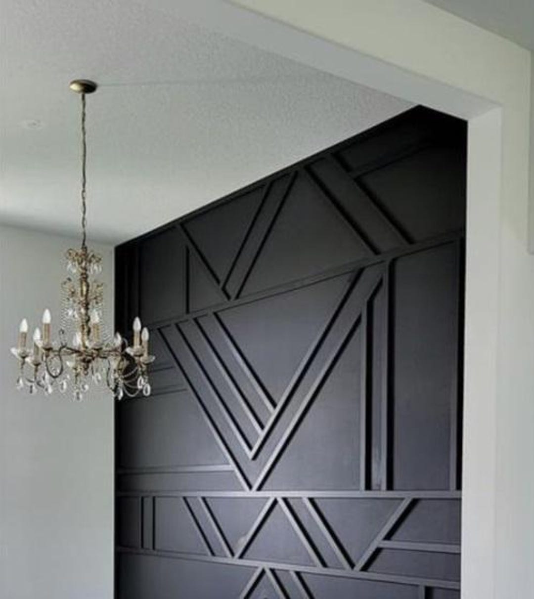 ACCENT WALL DESIGN, Amazing Wall Design, Trim Wall Design, Digital ...
