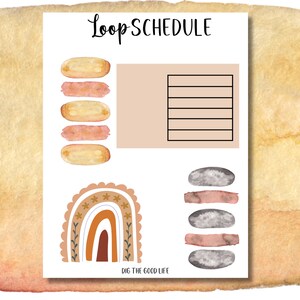 Homeschool Loop Schedule & Daily Rhythm Chart Printable PDF Pack - Etsy