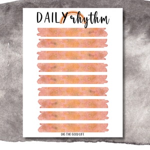 Homeschool Loop Schedule & Daily Rhythm Chart Printable PDF Pack - Etsy