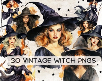 Halloween Clipart Witchy Halloween Clipart Digital Instant - Etsy