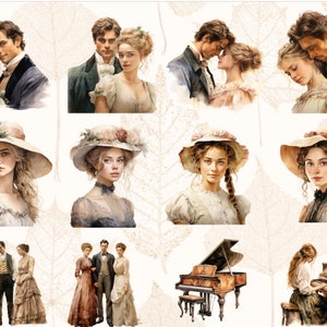 1000 Victorian Gothic Romance MEGA Clipart Bundle: Jane Eyre, Wuthering ...