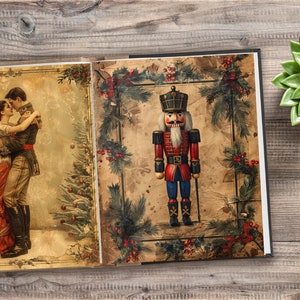 The Nutcracker Junk Journal Pages (20 PNG), Holiday Scrapbooking Paper ...