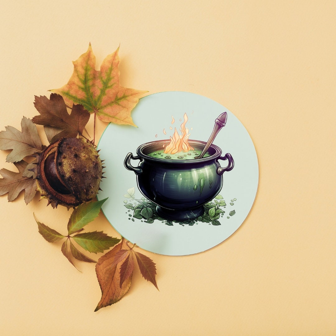 Magic Cauldron Clipart Bundle 33 Pngs, Dark Academia Supplies PNG ...