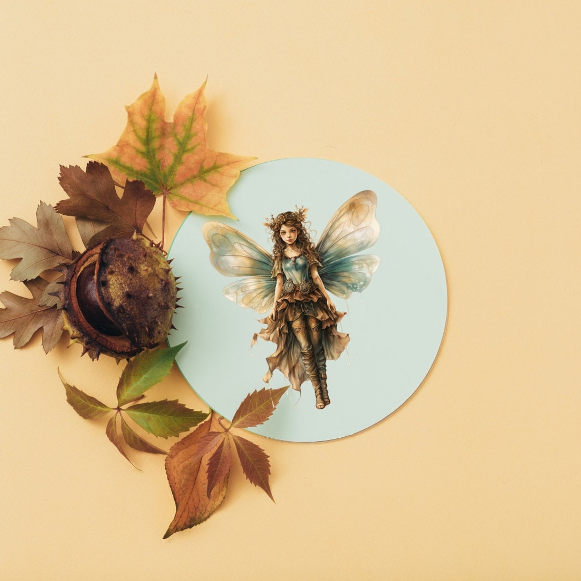 Steampunk Fairy Clipart (53 Pngs), Watercolor Fae Bundle, Fantasy ...