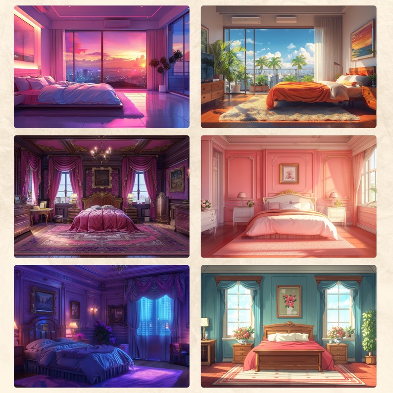 Visual Novel Background Bundle 150 PNG, High-res Locations for ...