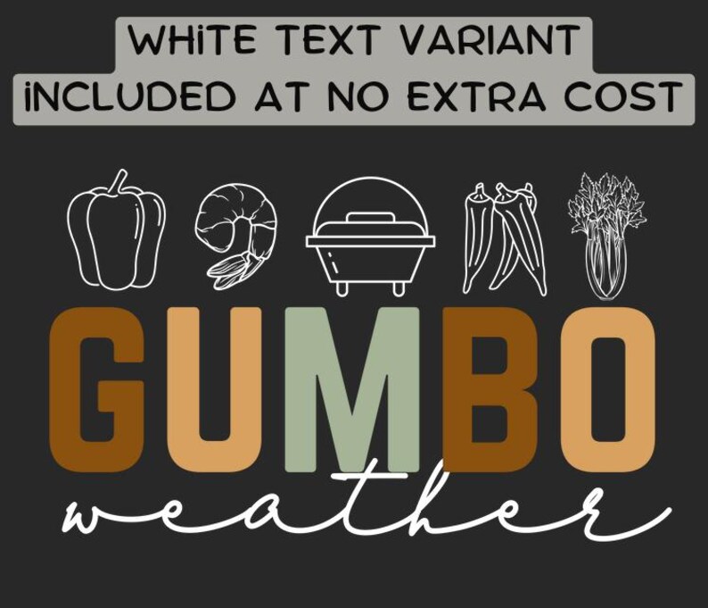 Gumbo Weather PNG, Printable Sublimation Design, Autumn Sweatshirt, Mug ...