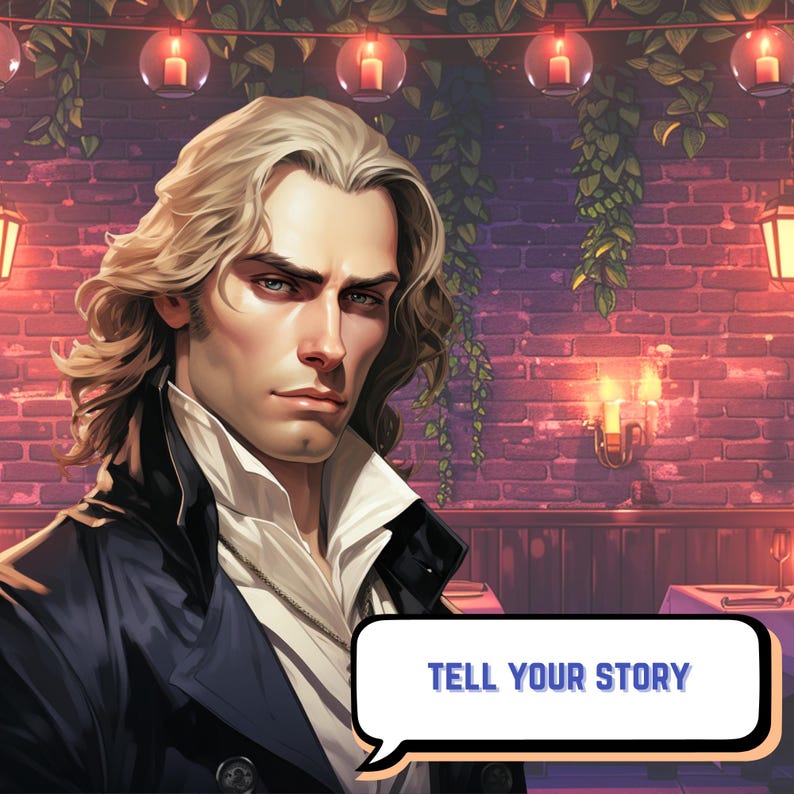 Visual Novel Male Vampires Avatars Bundle (20+ PNG), High-res ...