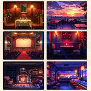 Visual Novel Background Bundle (150+ PNG), High-res Locations for ...