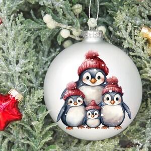 Holiday Winter Penguin Pngs (25), Watercolor Christmas Season Clipart ...