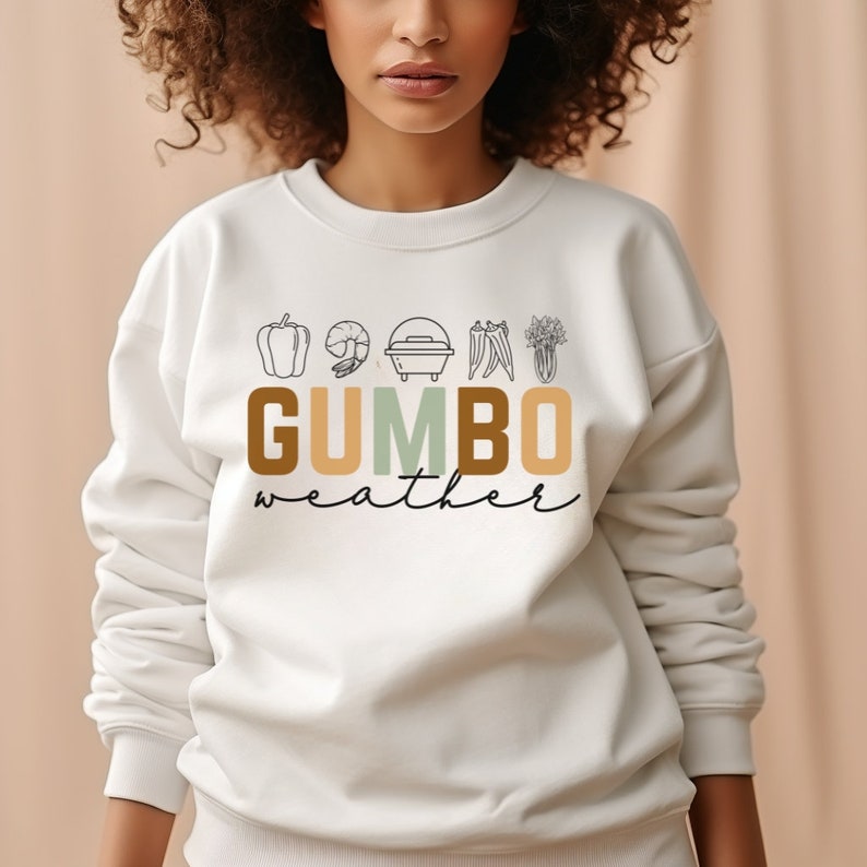 Gumbo Weather PNG, Printable Sublimation Design, Autumn Sweatshirt, Mug ...