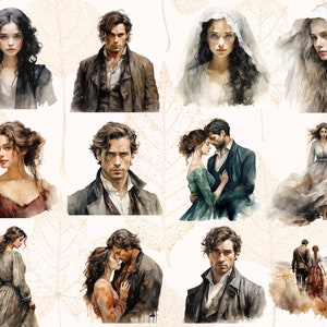 Wuthering Heights Victorian Clipart (60 PNG), English Gothic Romance ...