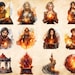 Elemental Magic: Fire & Pyromancy Clipart (50 Pngs), Fantasy Magic ...