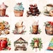 Vintage Christmas MEGA Bundle (1000 PNG) Watercolor Clipart, Holiday ...