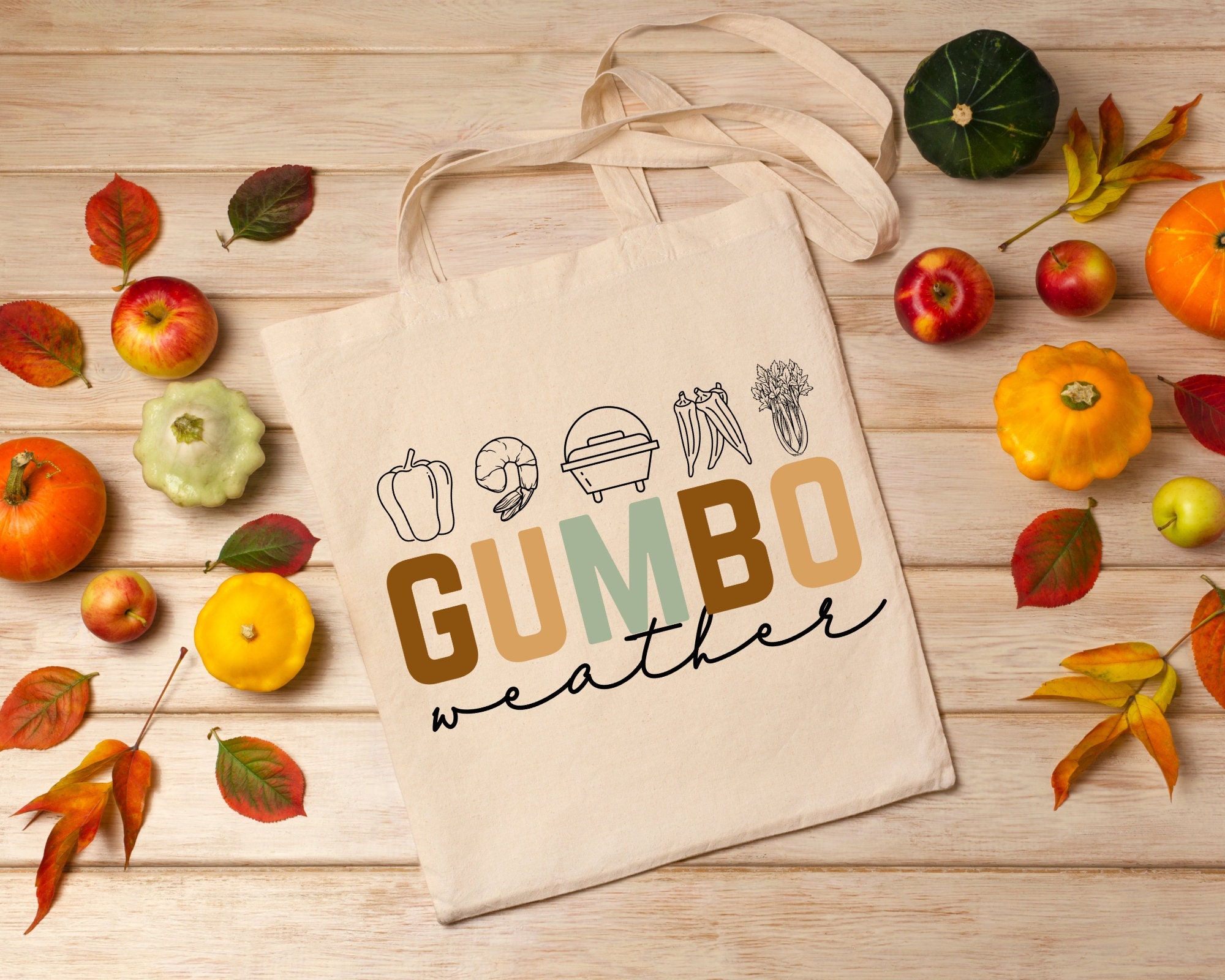 Gumbo Weather PNG, Printable Sublimation Design, Autumn Sweatshirt, Mug ...