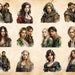 Medieval MEGA Clipart Bundle (500 PNG), Fantasy Romance Scrapbooking ...
