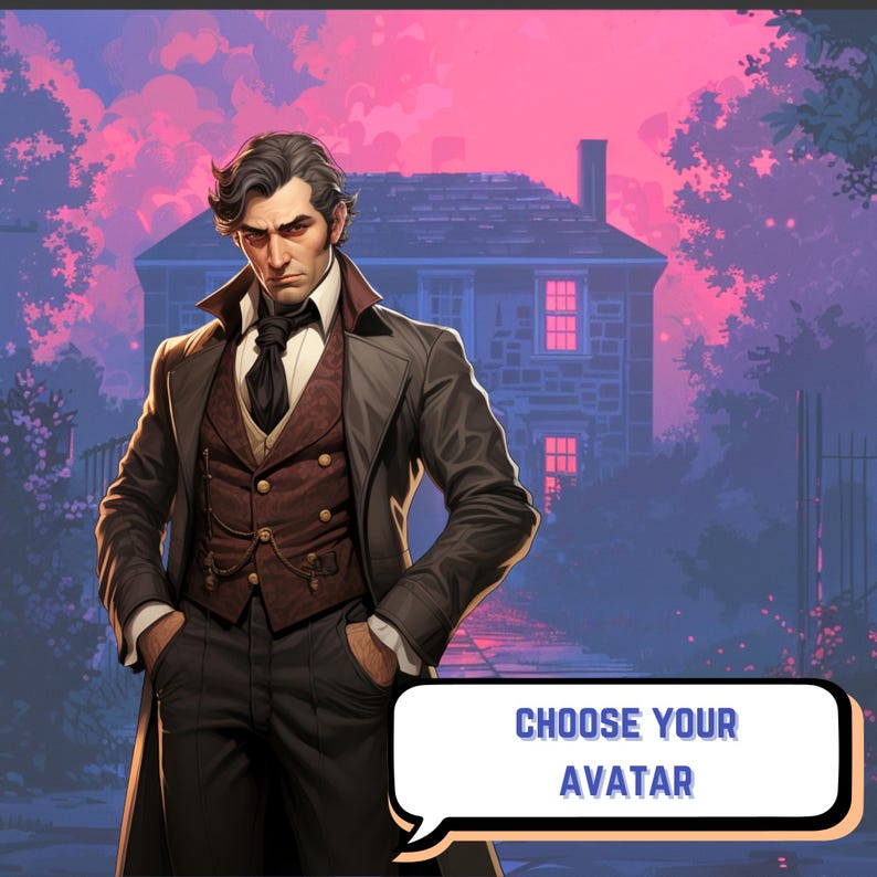 Visual Novel Male Vampires Avatars Bundle (20+ PNG), High-res ...