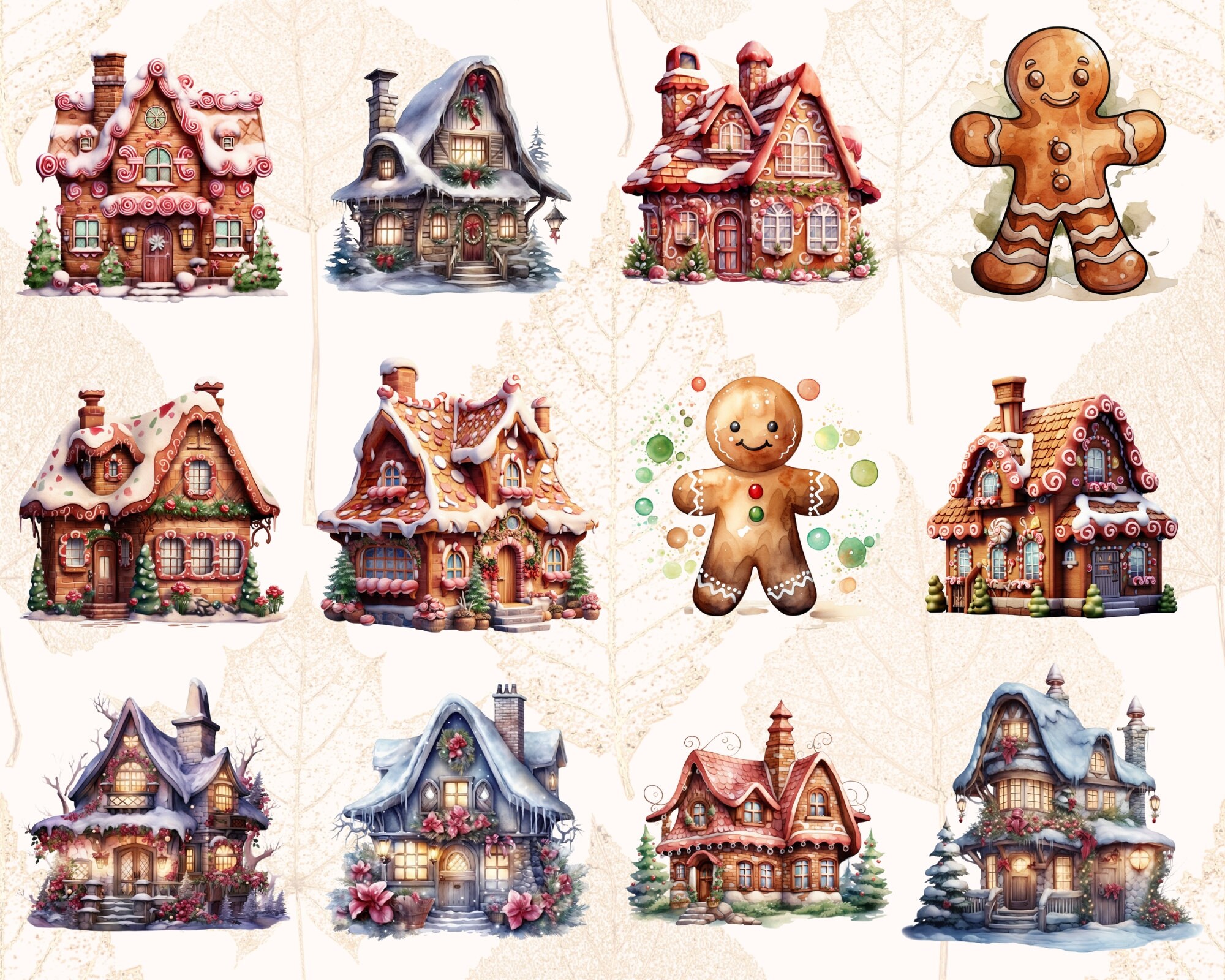 Fantasy Winter Cottages Pngs (50), Holiday Season Clipart, Mini ...