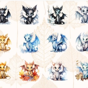 Fantasy Creature Clipart MEGA Bundle 450 Pngs, Magic Animal Art ...