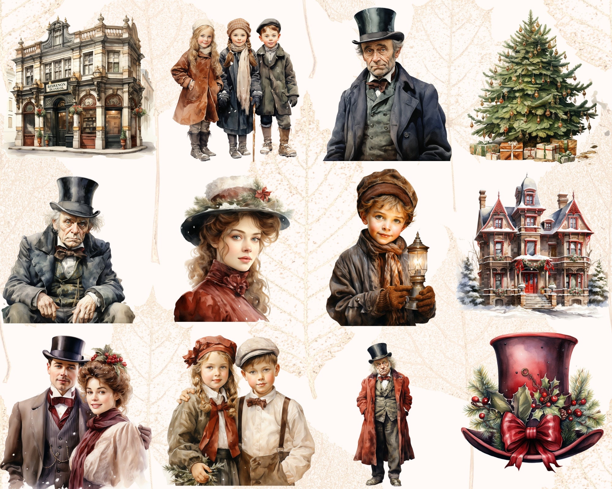 Victorian A Christmas Carol Clipart 75 PNG, Charles Dickens Literature ...