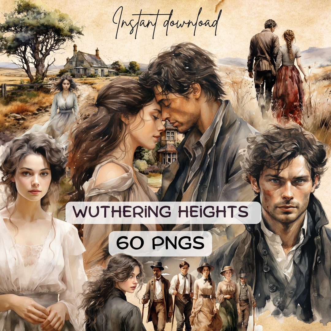 Wuthering Heights Victorian Clipart 60 PNG, English Gothic Romance ...