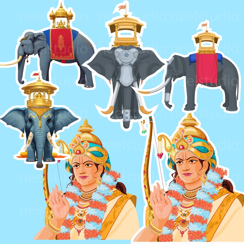 Dussehra Clipart Mysore Dasara Goddess Durga Lord Rama. - Etsy
