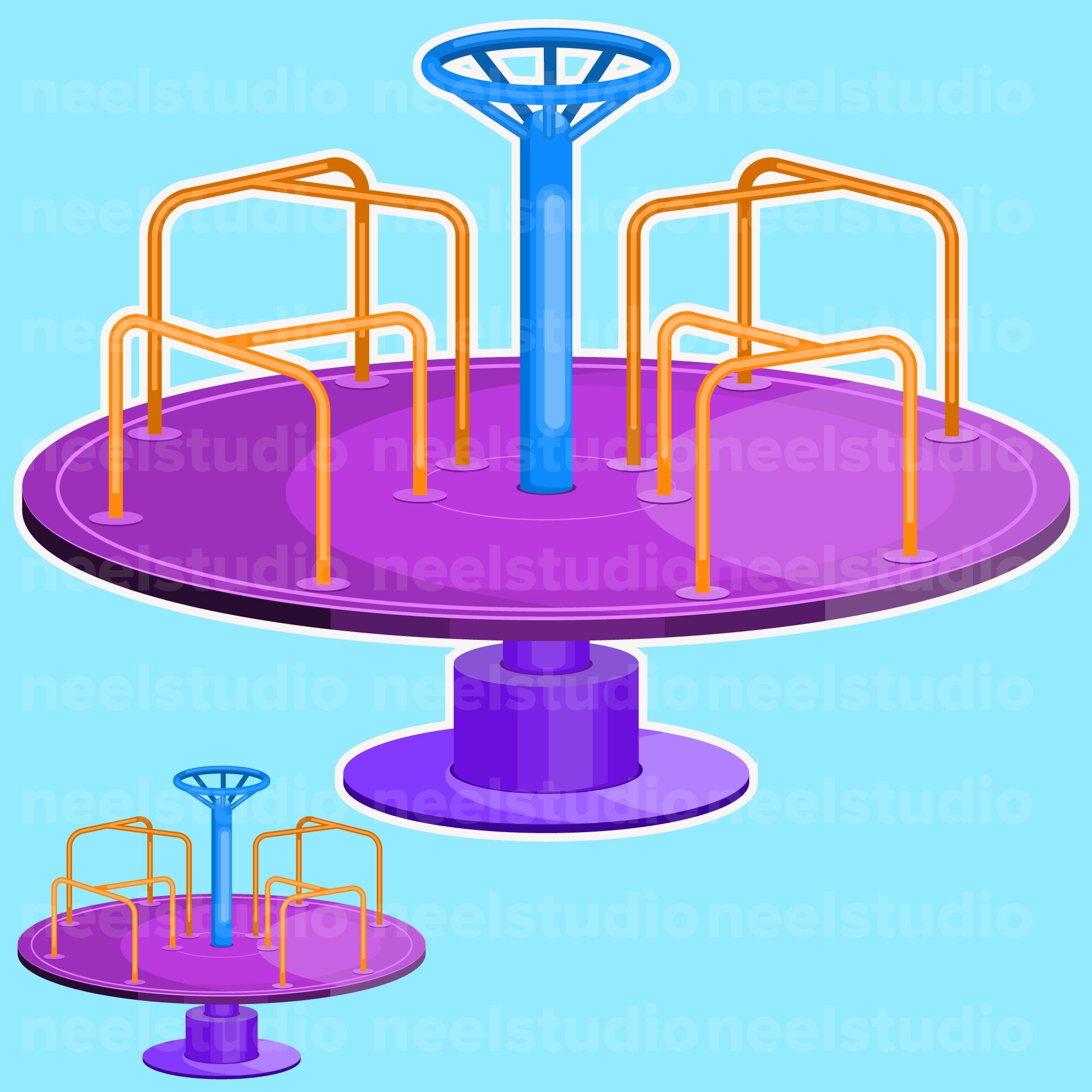 Playground Clipart and Printables, for Scrapbooking, Cricut Cut Files ...