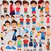 KIDS Clipart and Printables Stickers Png-svg-eps File 60 - Etsy