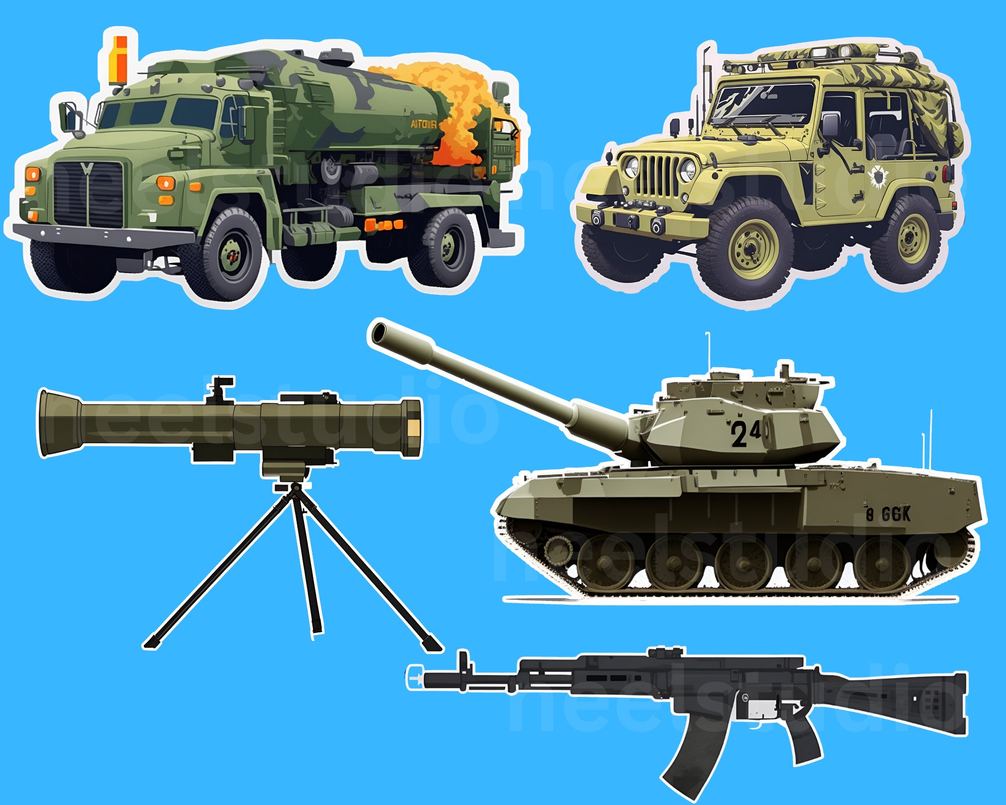 Military Sticker Sticker PNG Sticker Icons Military - Etsy