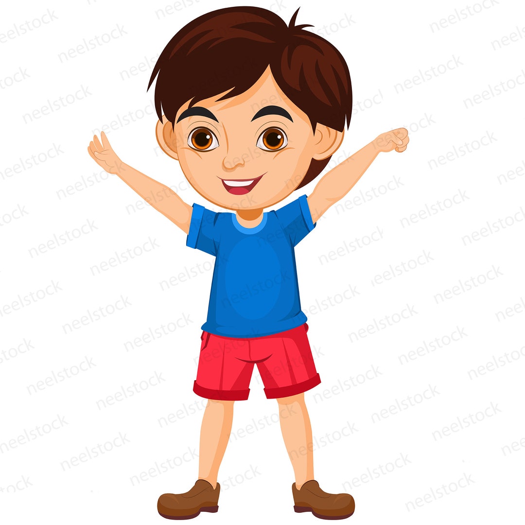 Happy Smiling Boy, Activity for Kids, Printable, 1 Eps, 2 High-quality ...