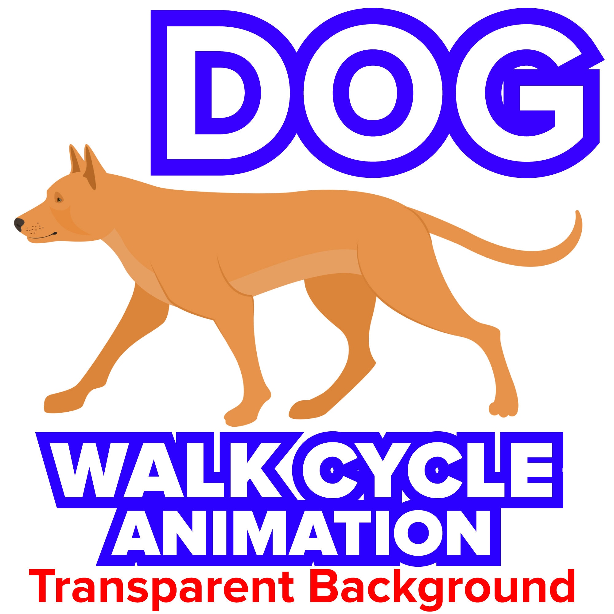 Dog Walk Cycle Animation