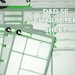 D&D 5E Green Character Sheet PDF - Etsy