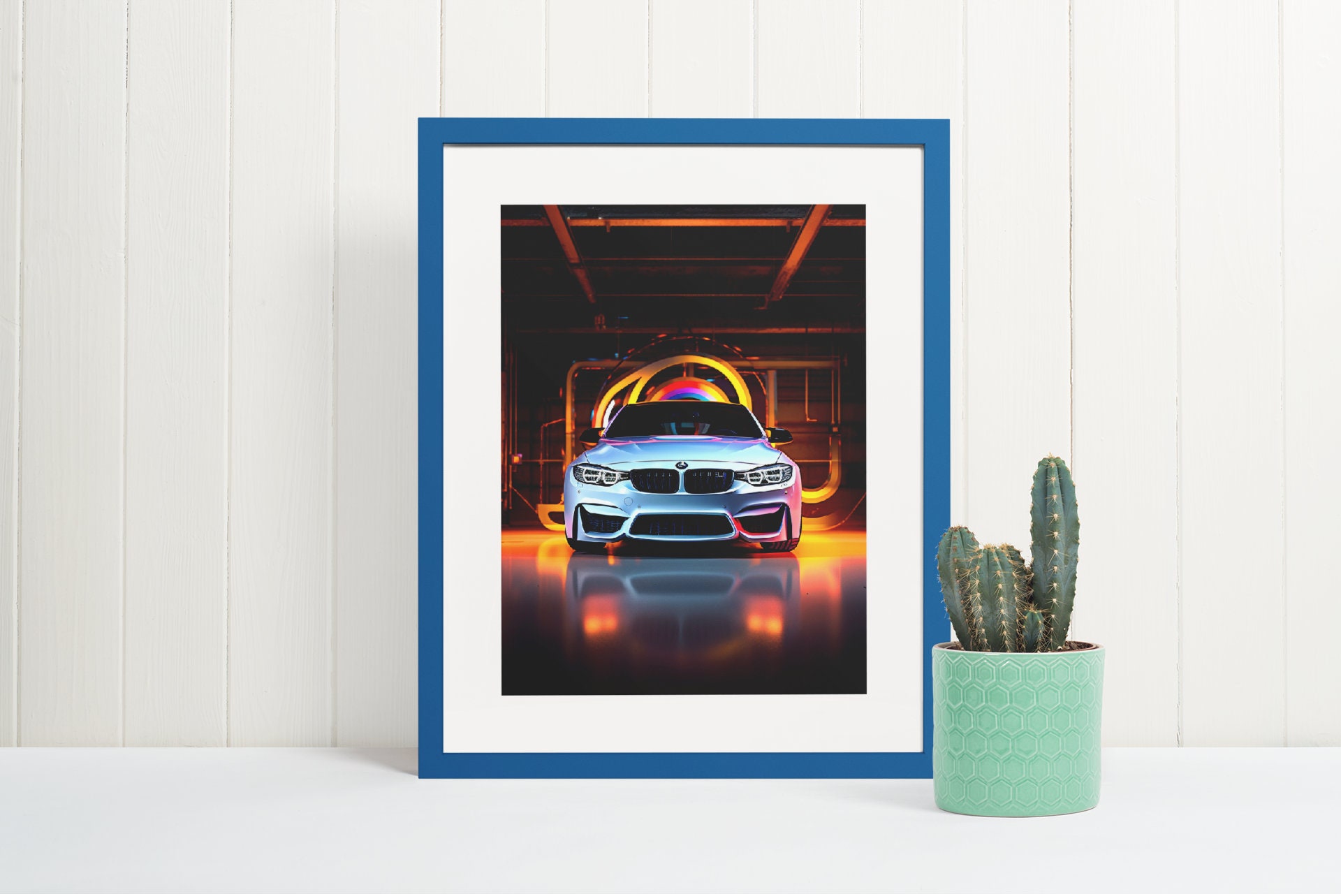 BMW M3 F80 White Digital Vertical Poster Abstract - Etsy