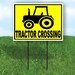 Tractor Crossing Yellow Yard Sign Road Sign With Stand - Etsy