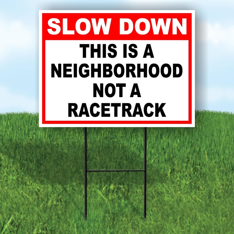 Slow Down Signs - Etsy