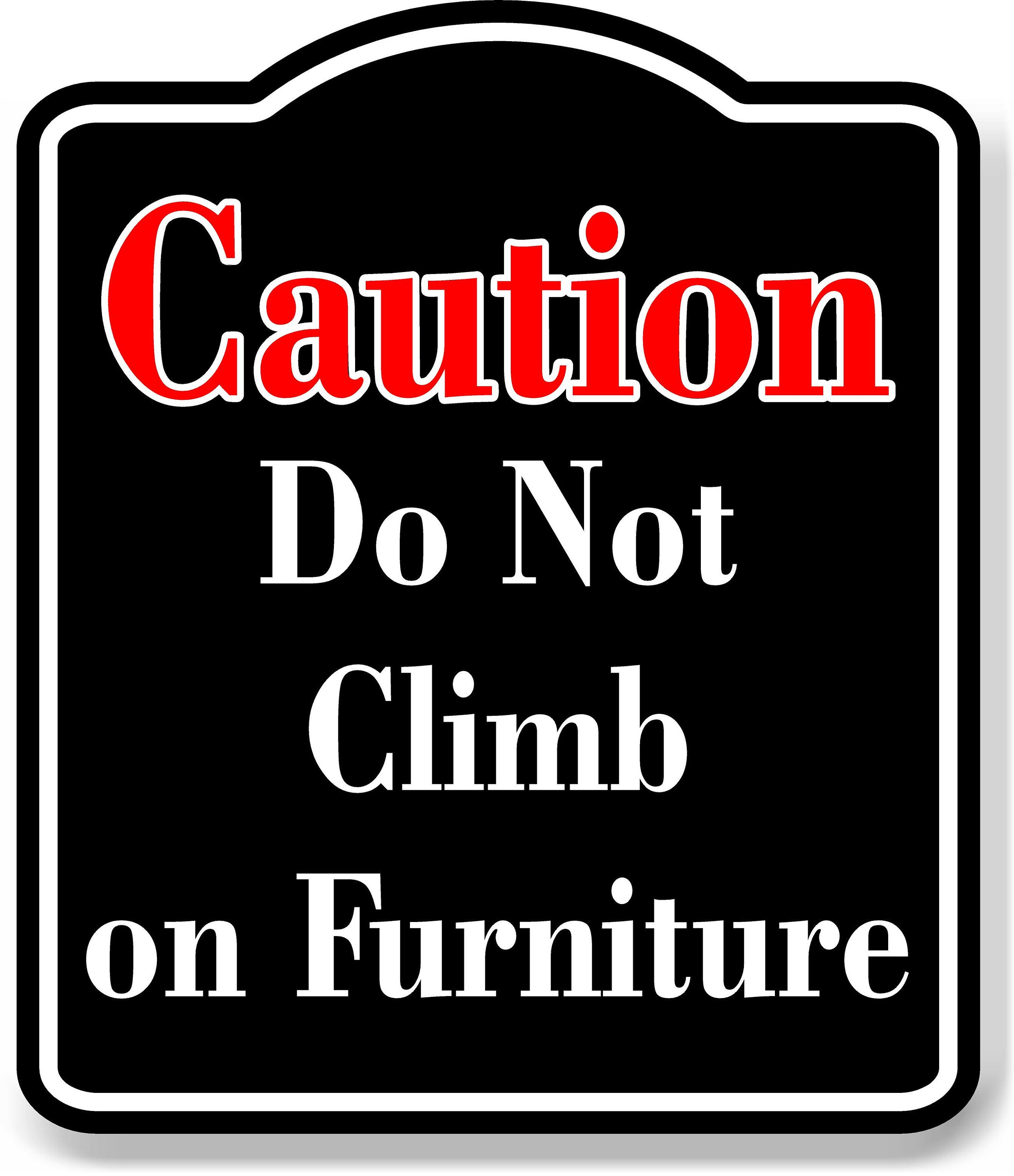 Caution Do Not Climb on Furniture Red BLACK - Etsy