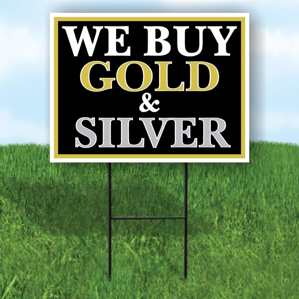 We Buy Gold Sign - Etsy