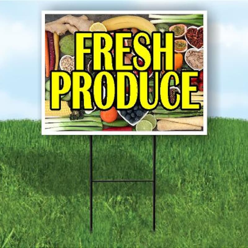 Produce Signs - Etsy