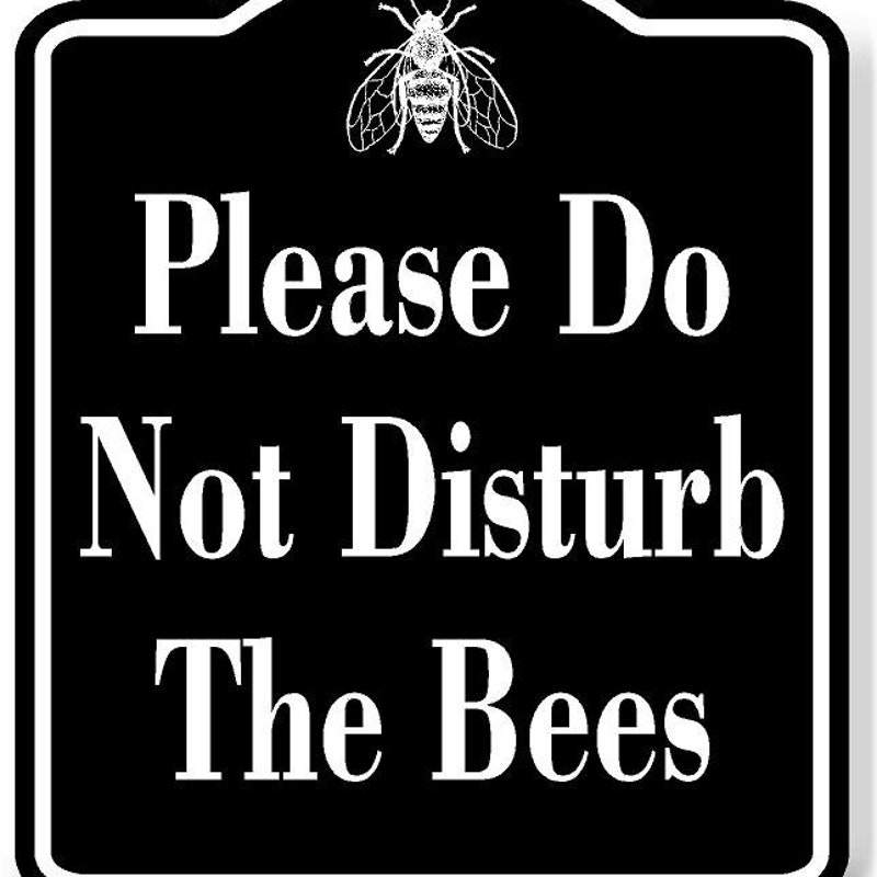 Bee Warning Sign - Etsy