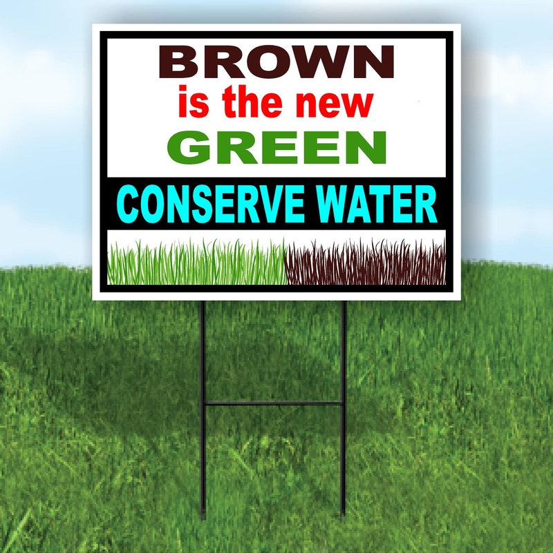 Conserve Water Sign - Etsy