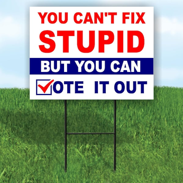 Cant Fix Stupid Sign - Etsy